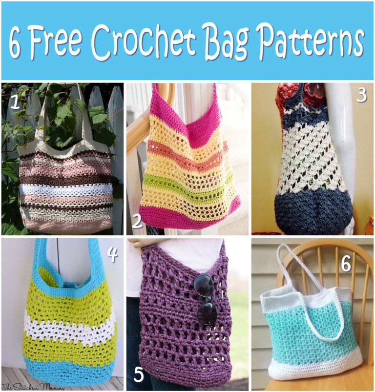 6 Free Crochet Bag Patterns
